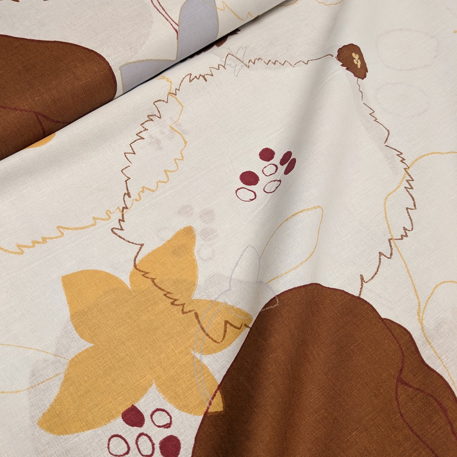 [Fabric Sample] nani IRO Waltz Cotton Linen Blend Sheeting | Kokka Fabrics
