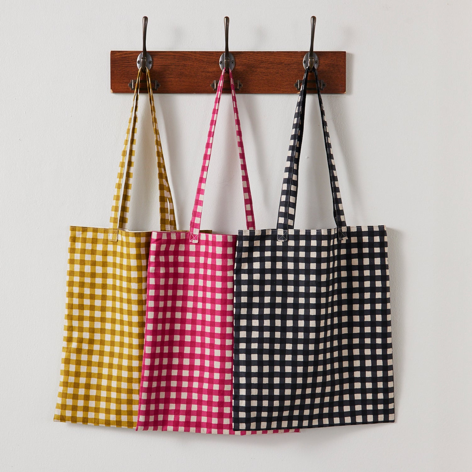 Gin-gam Tote Bag Kit (Fabric & Sewing Instructions) | Kokka Fabrics