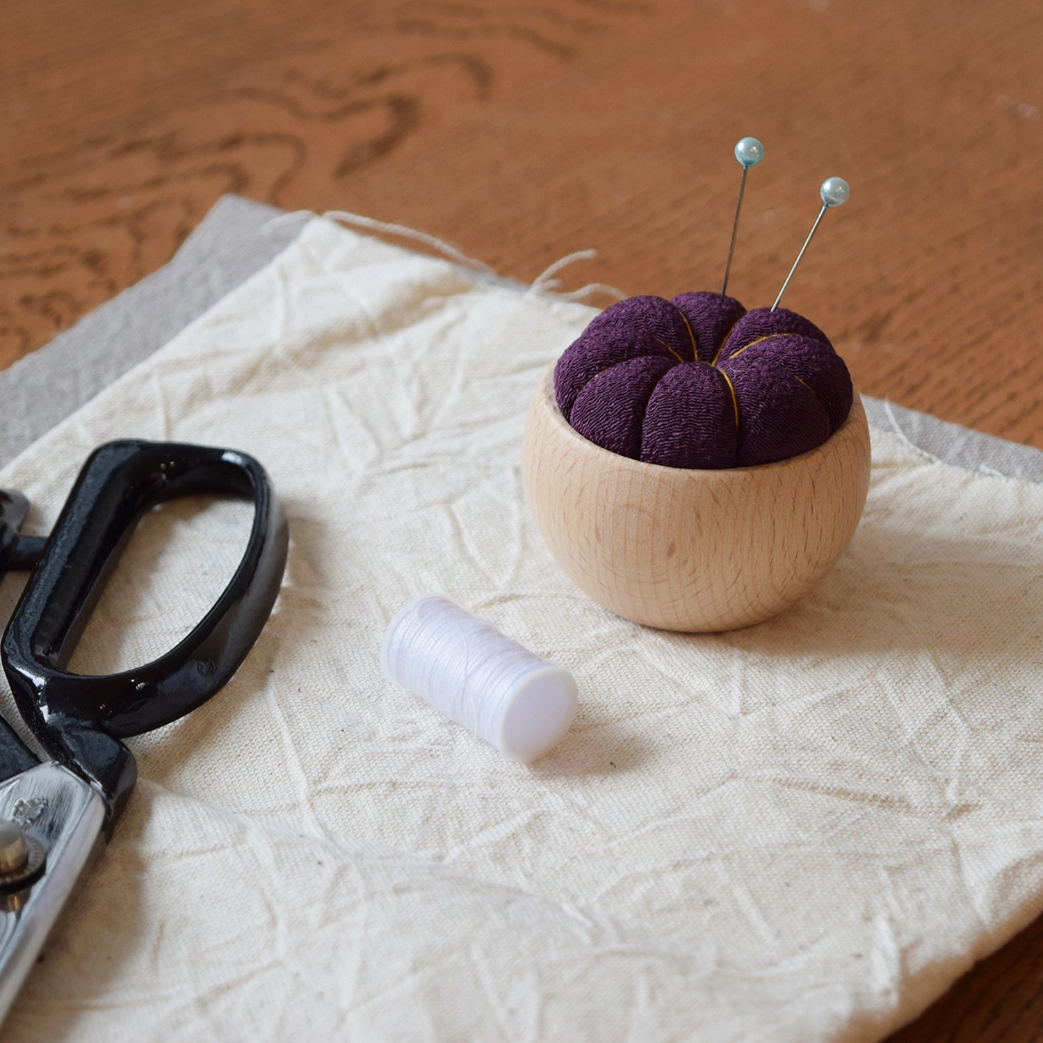 Hiro Wood Cup Pincushion | Kokka Fabrics