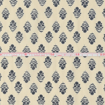 Vintage Floral Silhouette Cotton Lawn | Kokka Fabrics