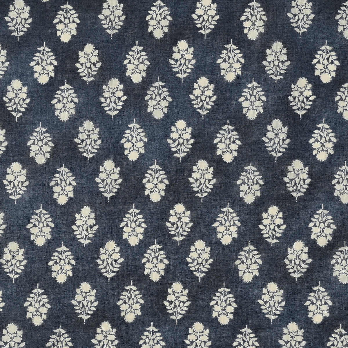 Vintage Floral Silhouette Cotton Lawn | Kokka Fabrics